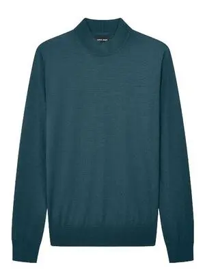 Giorgio Armani Cashmere And Silk Turtleneck Sweater - Green