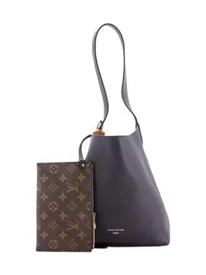 LOUIS VUITTON Low Key Calfskin Pm Hobo Bag - Black