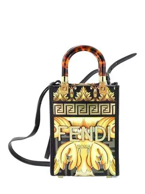 Fendi X Versace Fendace Convertible Sunshine Shopper Mini Crossbody Bag - Multicolour