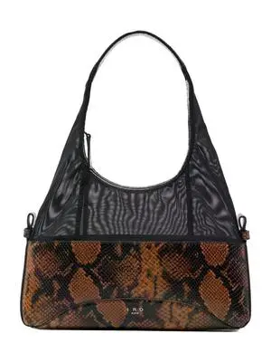 IRO PARIS Snakeskin-effect Mesh Tote Bag - Black