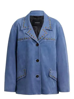 COACH Studded Suede Jacket