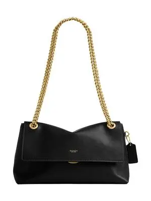 COACH Chelsea Shoulder Bag 30 With Chain - Brass/black