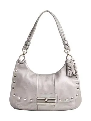 COACH Upcrafted Kristin Hippie Bag - Silver/gunmetal
