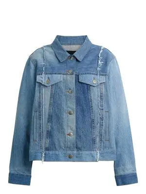COACH Repurposed Denim Trucker Jacket - Blue Multi