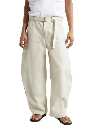 Sacai X Carhartt Wip Duck Canvas Carpenter Pants - Ivory