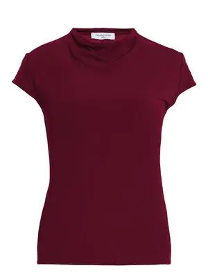 Françoise Nora Turtleneck Top - Burgundy