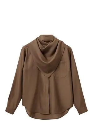 THE GARMENT Eleanor Scarf-detailed Shirt - Brown