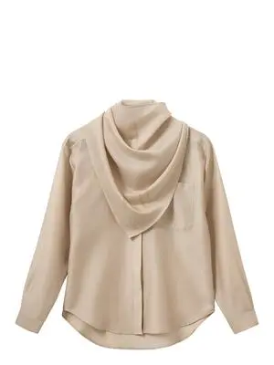 THE GARMENT Eleanor Scarf-detailed Shirt - Nude