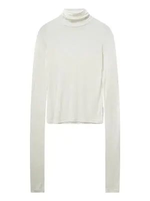 THE GARMENT Bree Wool-blend Turtleneck Top - White