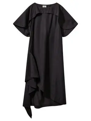 THE GARMENT Eleanor Asymmetric Cape Gown - Black