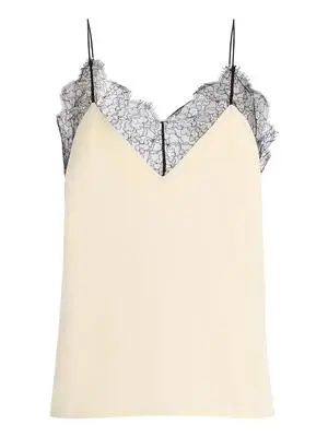 Françoise Layla Lace-trimmed Top - Multi