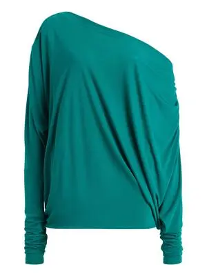 Françoise Devon Asymmetric Dolman Top - Turquoise