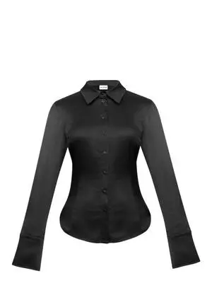 ALFIE Sateen Shirt - Black