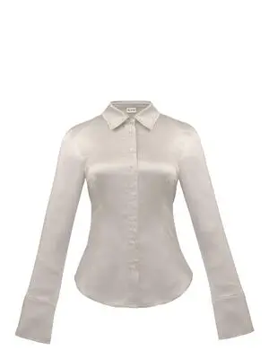 ALFIE Sateen Shirt - Silver