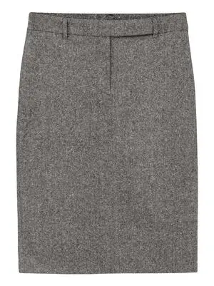 ALFIE Erin Tweed Skirt - Grey