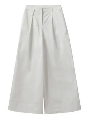 THE GARMENT Avelino Pleated Wide-leg Pants - White
