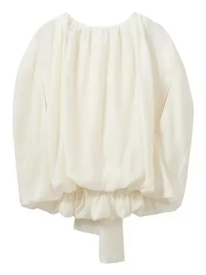 THE GARMENT Eleanor Bubble Top - White