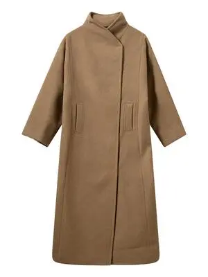 THE GARMENT Clooney High-neck Wool-blend Coat - Tan