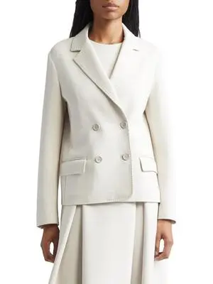 Max Mara Badia Double-faced Jersey Blazer - Beige