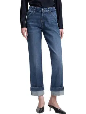 BOSS Parkway Slim Straight Leg Jeans - Dark Blue