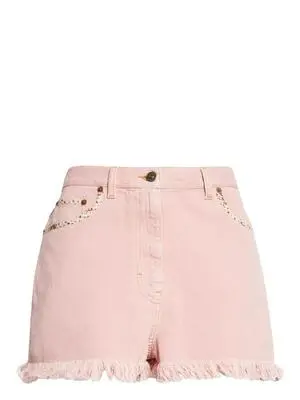 Valentino Garavani Cutoff Denim Shorts - Dusty Rose