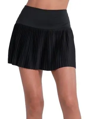 Lucky In Love Tempo Pleated Skirt - Black
