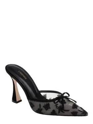 L'Agence Prasad Pointed Toe Mule - Black Mesh