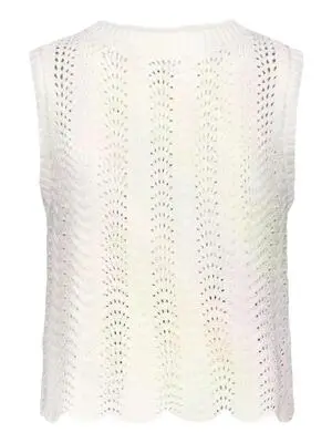 Loulou De Saison Crochet Top - Neutrals
