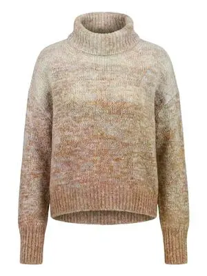 Sablyn Roll Neck Ribbed Sweater - Neutrals