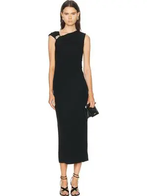 L'academie Maeko Midi Dress - Black