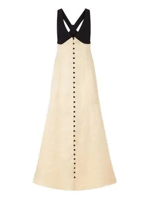 Rosie Assoulin Row, Row, Row Your Buttons Dress - Cream