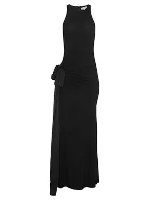 L'Agence Frost Shirred Gown - Black