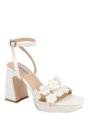 Badgley Mischka Waverly Sandals - Cream Leather