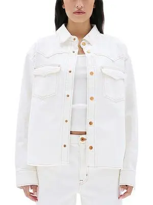 SLVRLAKE Cassidy Denim Shirt - Natural White