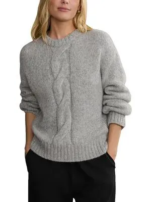 Jenni Kayne Tove Crewneck Sweater - Heather Grey