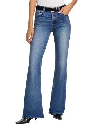 Rag & Bone Miramar Ponte Kick Flare Leg Jeans - Cosmo