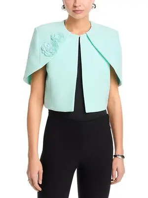 Safiyaa Micah Structured Cape Jacket - Frost