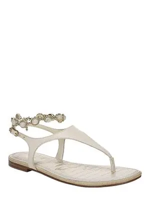 Sam Edelman Canna 2 Embellished Sandals - Modern Ivory