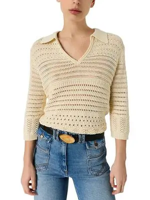 GERARD DAREL Layla Polo Sweater