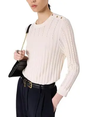 GERARD DAREL Lhena Button Trim Sweater