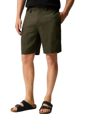 Rodd & Gunn Resort Linen Shorts - Dark Olive