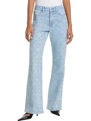 Paige Sofia Embellished Mid-rise Jeans - Flora Embellished