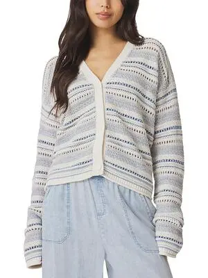Splendid Addison Stripe Cardigan Sweater - Country Air