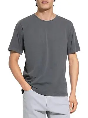 Theory Short Sleeve Crewneck Tee - Tinted Carbon