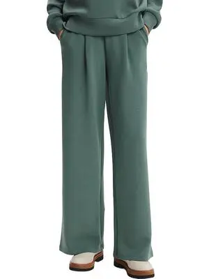 Varley Wide Leg Pants - Dark Forest