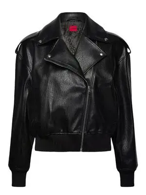 Hugo Zip-up Biker Jacket - Black