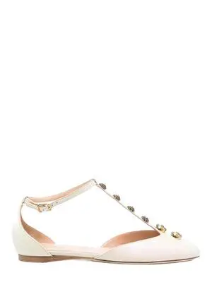 Chloé Celest T-bar Ballerinas - Neutrals