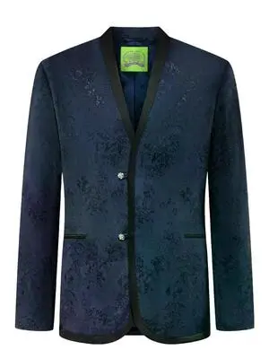 Shanghai Tang Floral-pattern Blazer - Blue