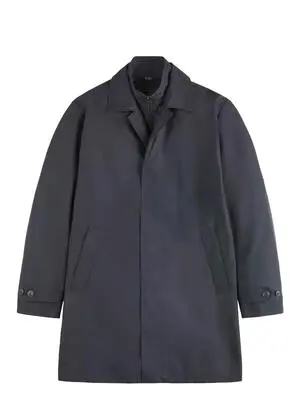 FAY Morning Button Single-breasted Coat - Blue