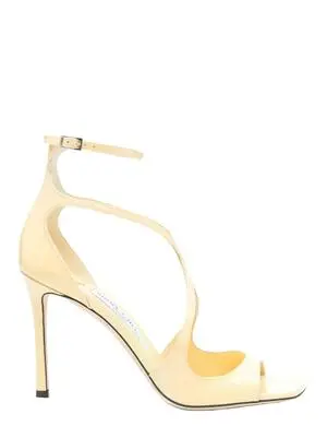 JIMMY CHOO Azia Leather Sandals - Yellow
